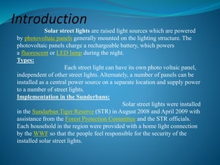 SOLAR LED STREET LIGHT | PPTX