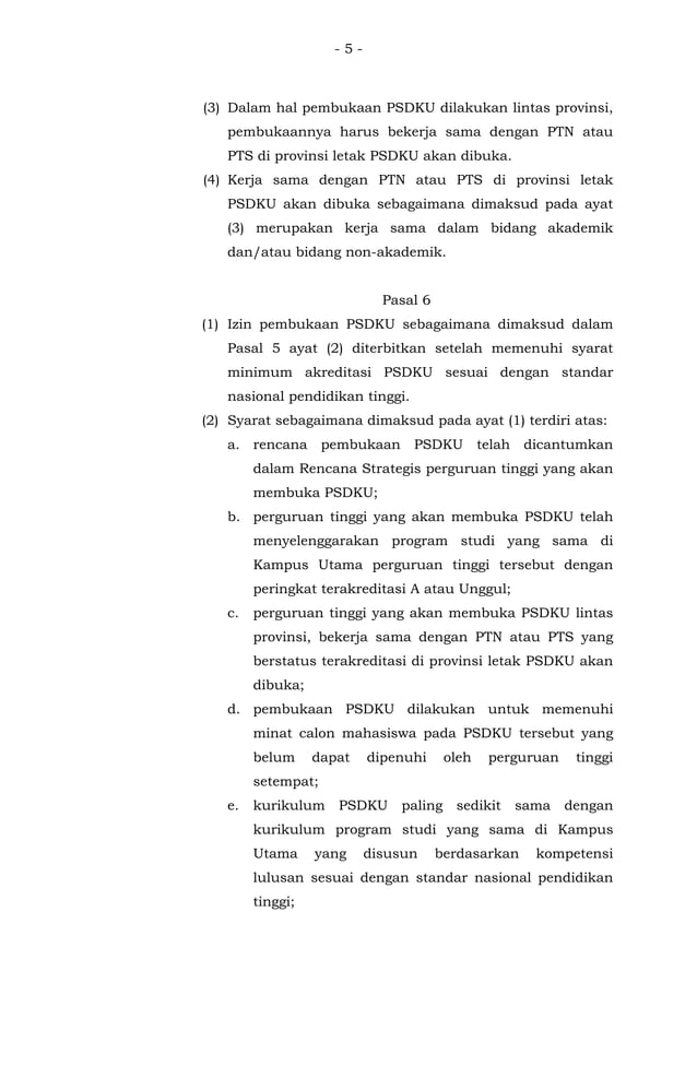 Peraturan KEMENRESDIKTI: Tentang Pembukaan, Perubahan, Dan Penutupan Program Studi Di Luar ...