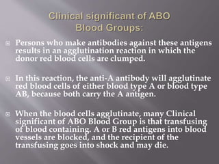 ABO BLOOD GROUP | PPTX
