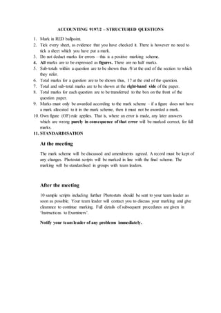 Zimbabwe School Examinations Council Zimbabwe Ordinary Level Marking ...