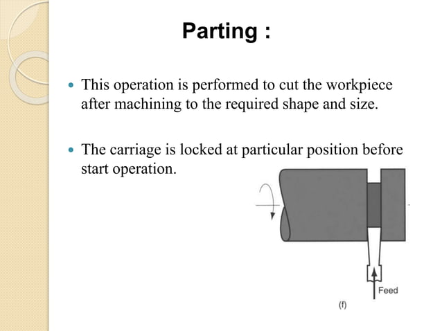 Lathe Machine & it's Operations | PPTX