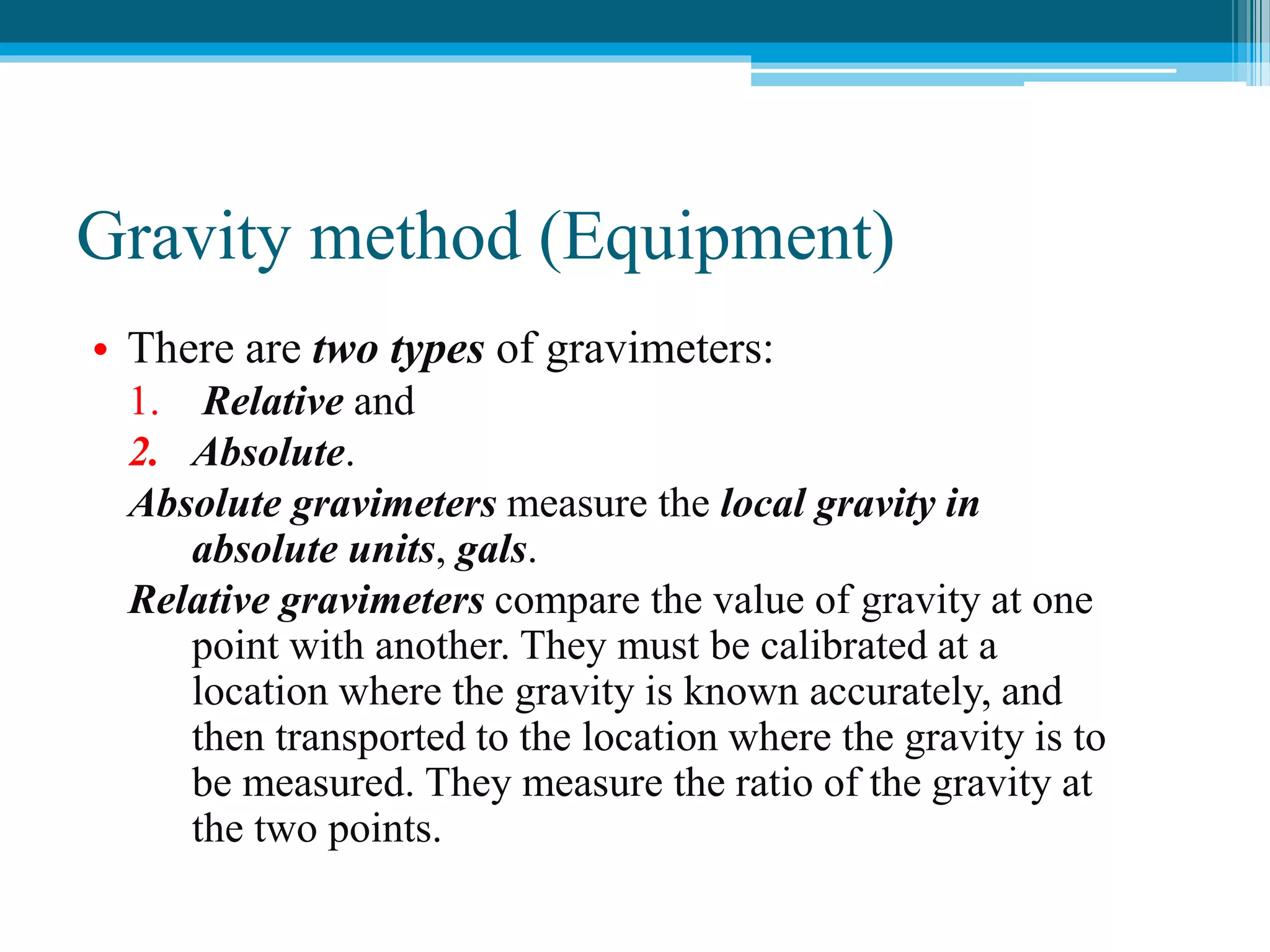 Gravity Method | PPTX