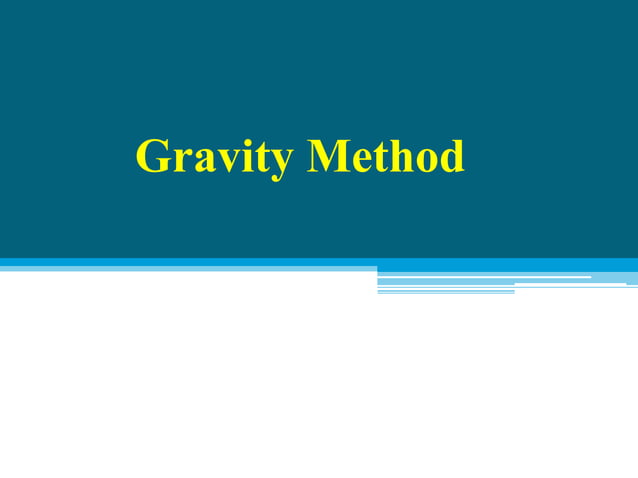 Gravity Method | PPTX | Geology | Science
