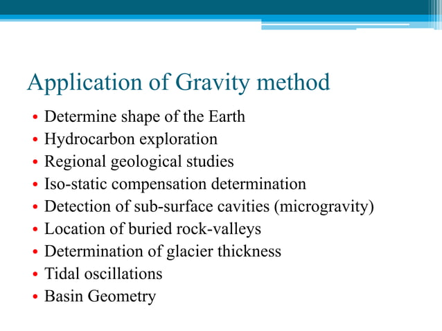 Gravity Method | PPTX | Geology | Science