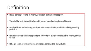 Deontological Theories And Moral Autonomy | PPTX