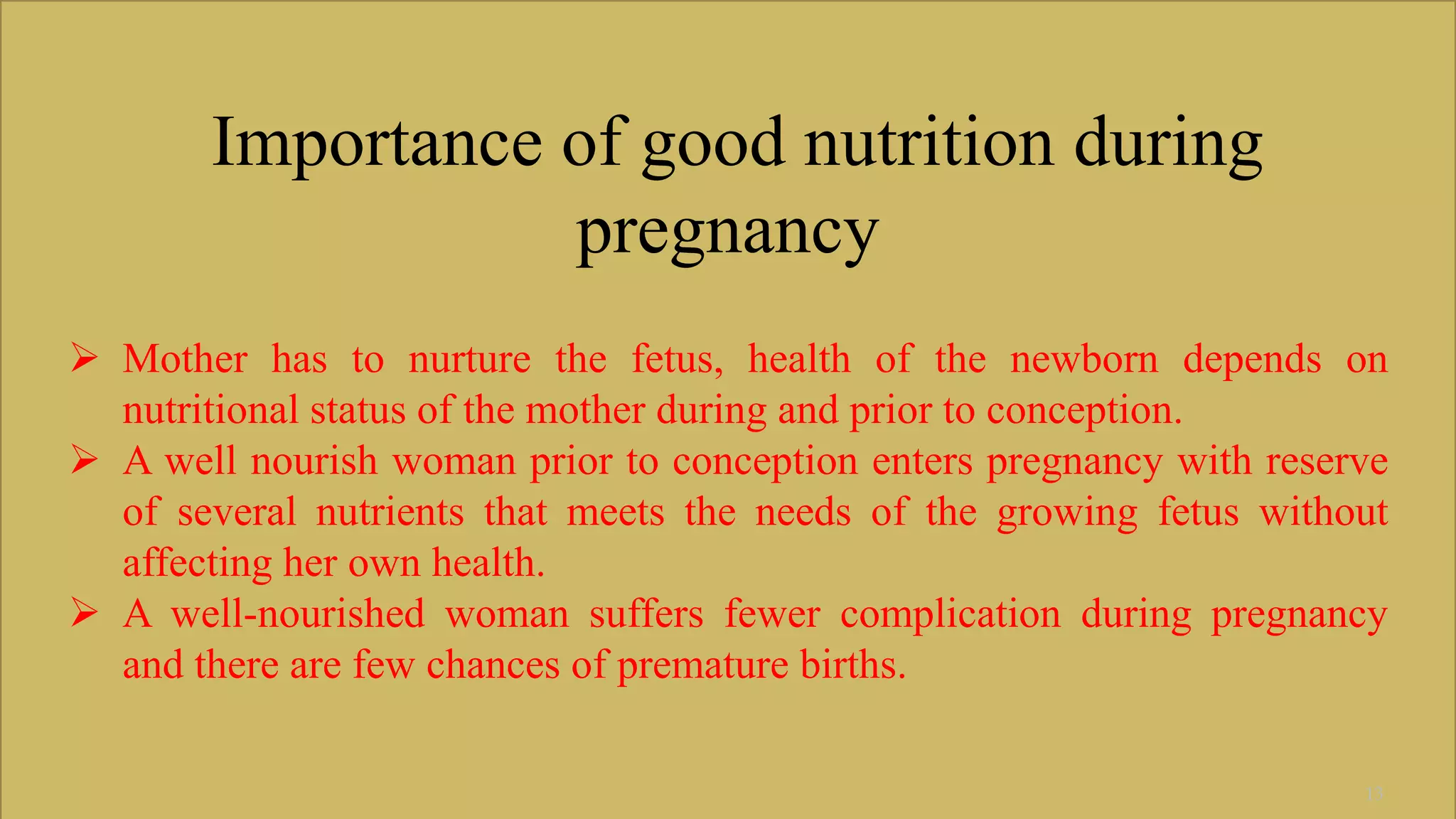 Maternal Nutrition | PPTX