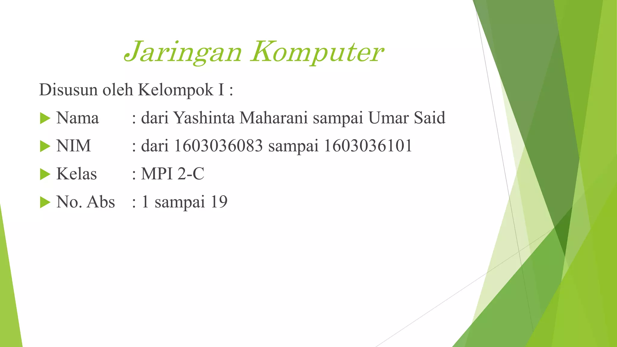 ppt jaringan komputer | PPT
