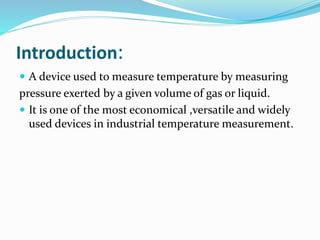 Pressure Thermometer | PPTX