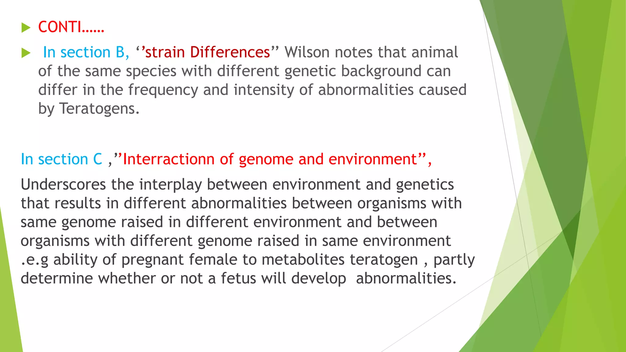 Teratology | PPTX