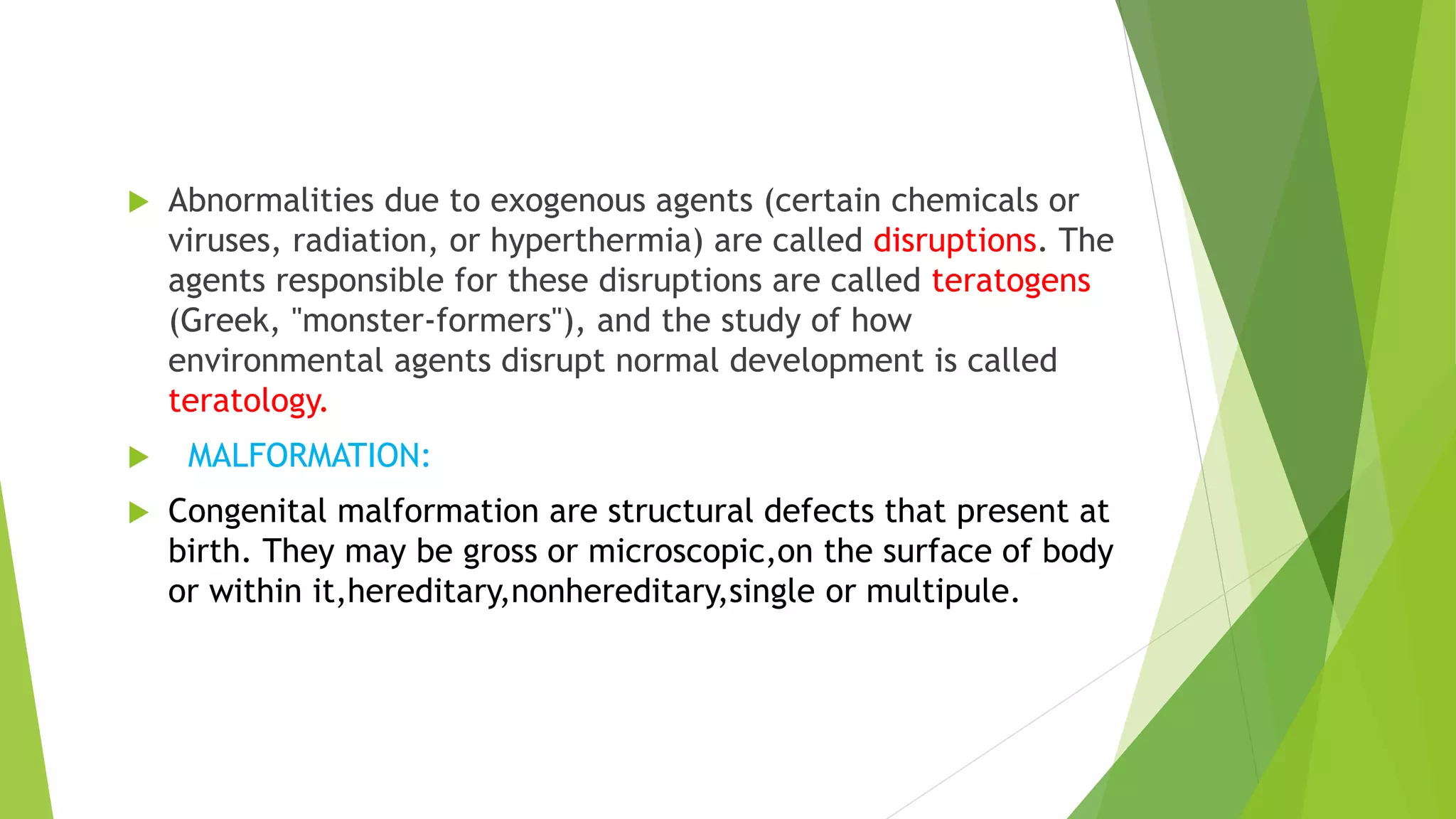 Teratology | PPTX