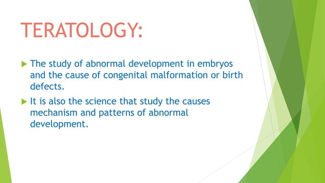 Teratology | PPTX | Pregnancy | Reproductive Health