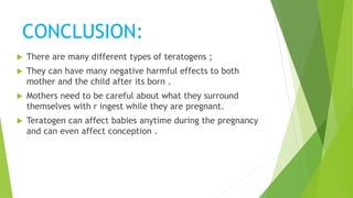 Teratology | PPTX