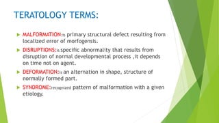 Teratology | PPTX