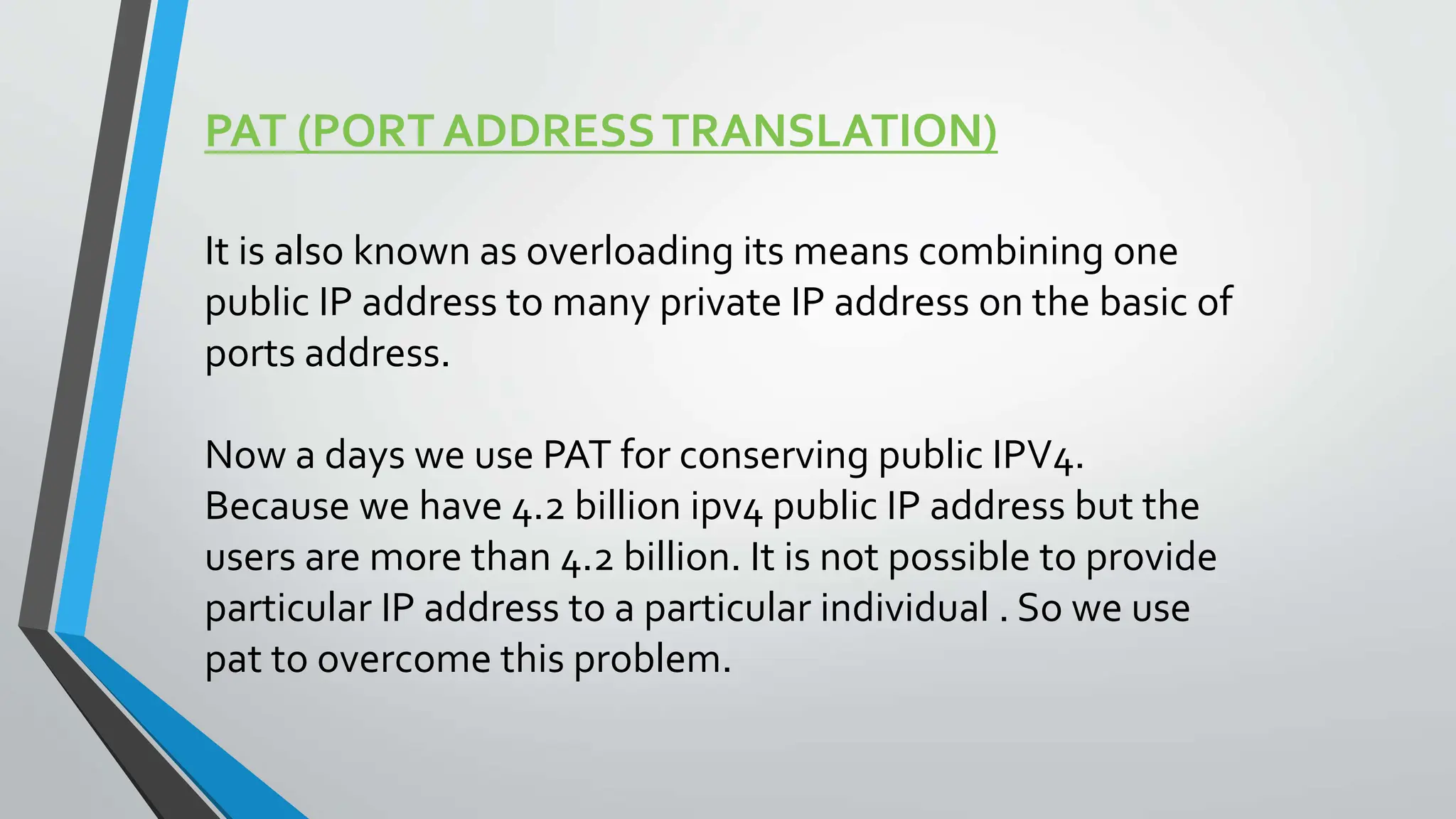 NATTING and it Types and PAT and implementation | PPTX