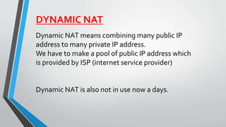 NATTING and it Types and PAT and implementation | PPTX