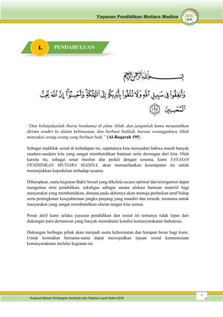 Proposal Baksos 2018 YPMM | PDF