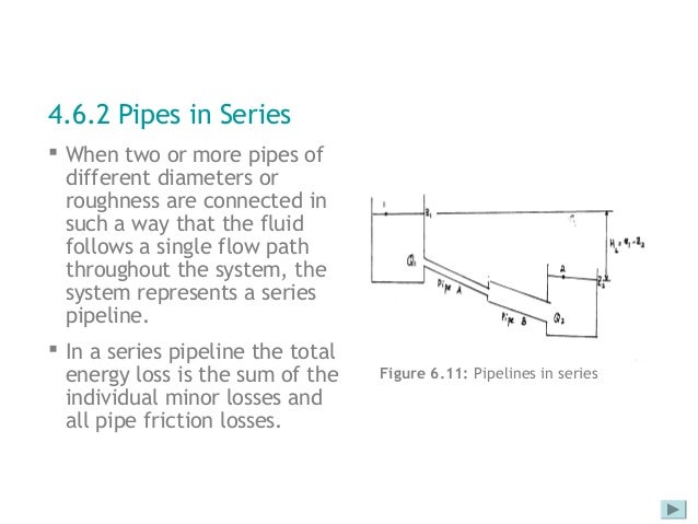fluid mechanics for civil engineering, flow patterns in pipelines