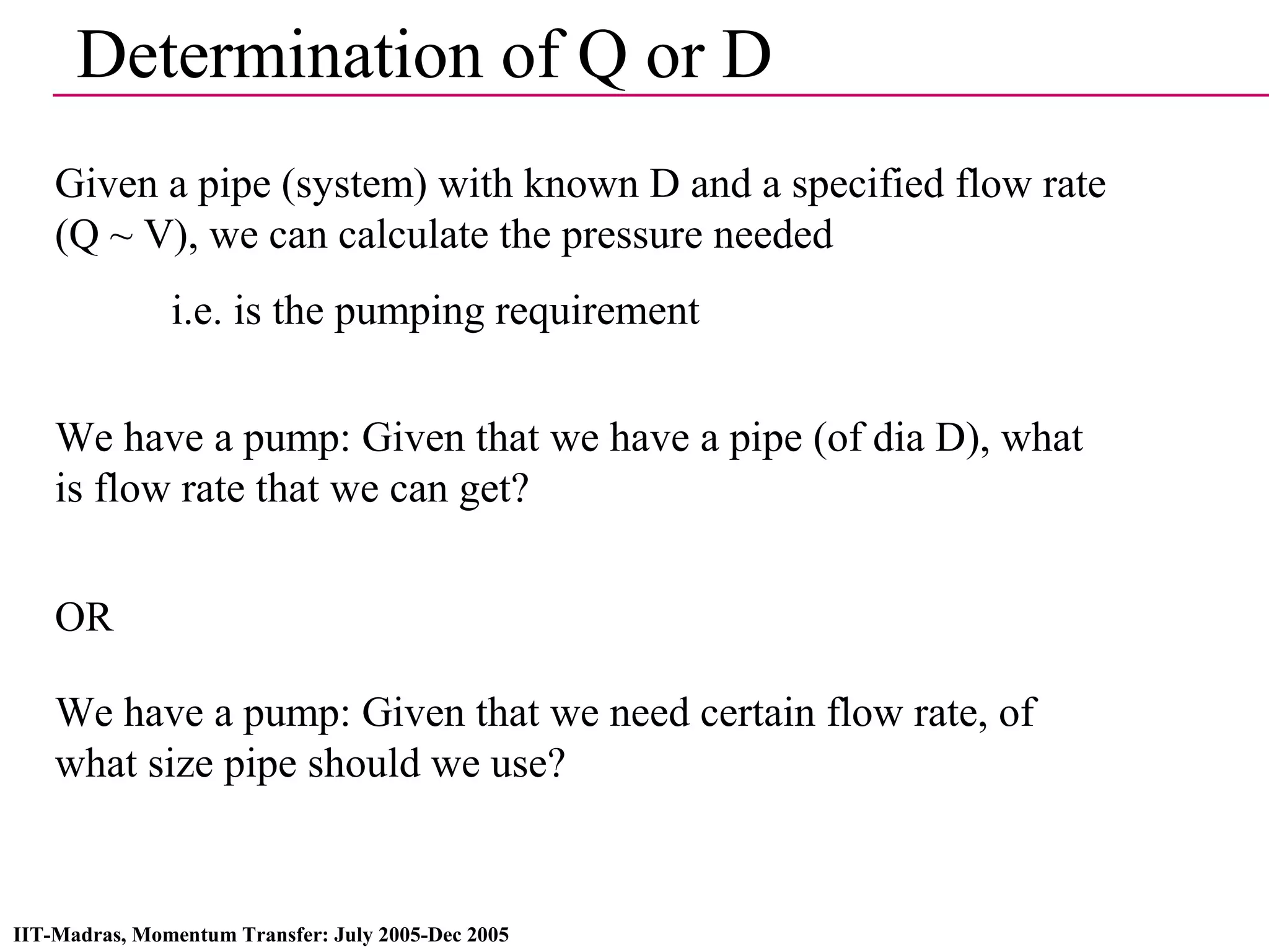 Pipe Flow Friction factor in fluid mechanics | PPT