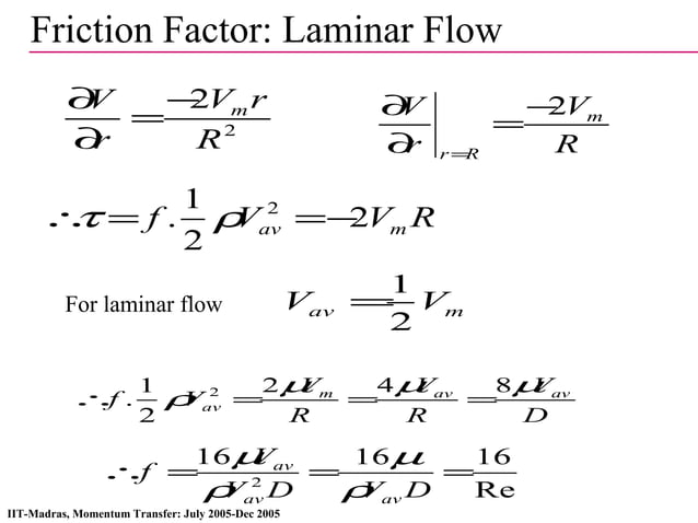 Pipe Flow Friction factor in fluid mechanics | PPT | Physics | Science