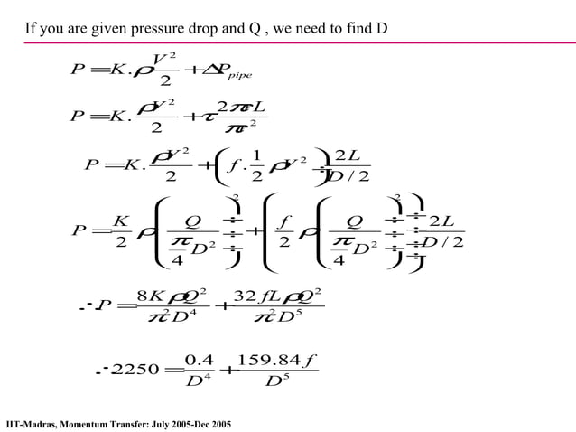 Pipe Flow Friction factor in fluid mechanics | PPT | Physics | Science