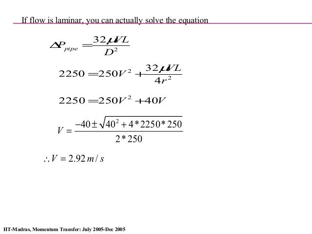 Pipe Flow Friction factor in fluid mechanics