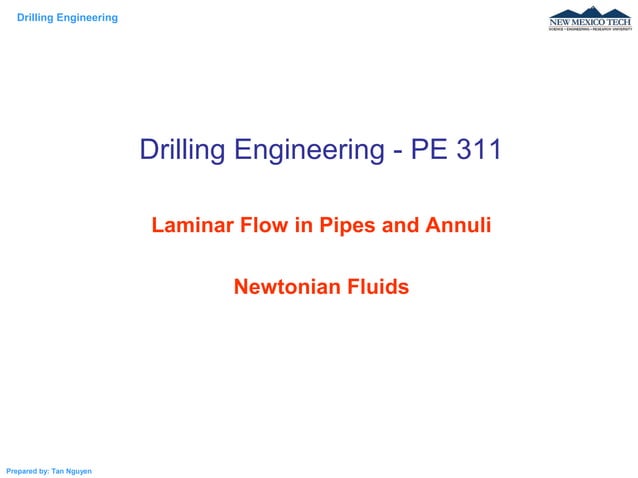 Laminar Flow in pipes and Anuli Newtonian Fluids | PPT | Physics | Science