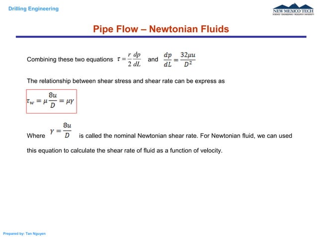 Laminar Flow in pipes and Anuli Newtonian Fluids | PPT | Physics | Science