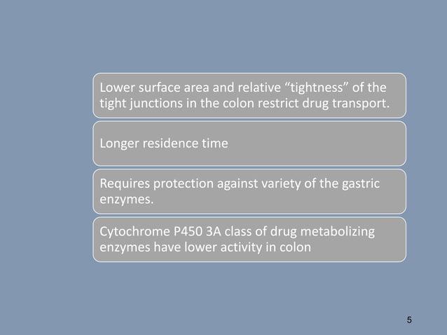 Colon targeted drug delivery system | PPT