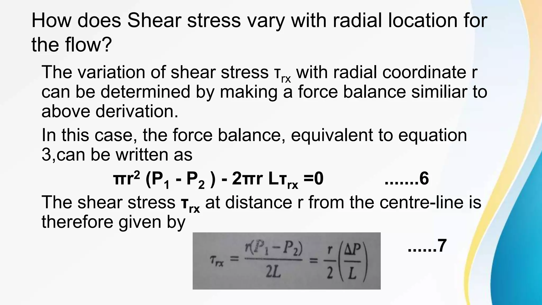 Calculation of Flowrate and Pressure Drop Relationship for Laminar Flow ...