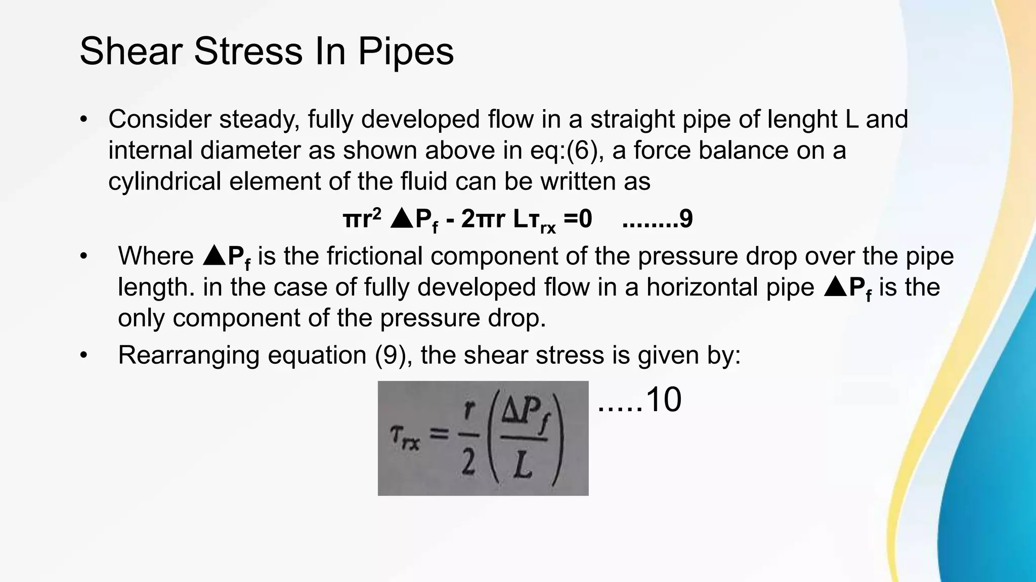 Calculation of Flowrate and Pressure Drop Relationship for Laminar Flow ...