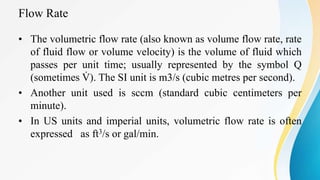Calculation of Flowrate and Pressure Drop Relationship for Laminar Flow ...