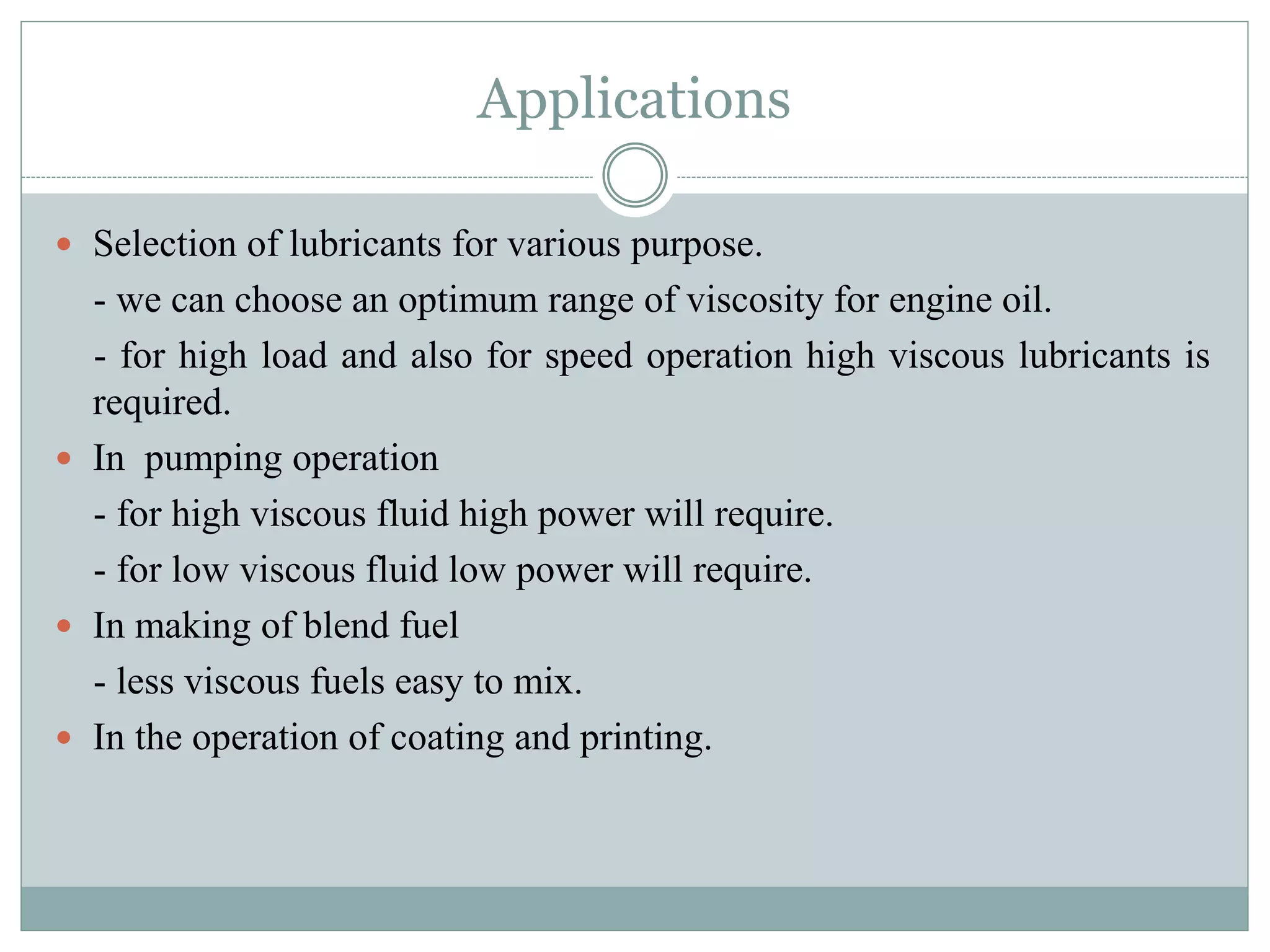 Elementary Viscosity in chemical engineering | PPTX