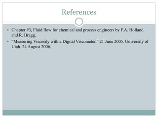 Elementary Viscosity in chemical engineering | PPT