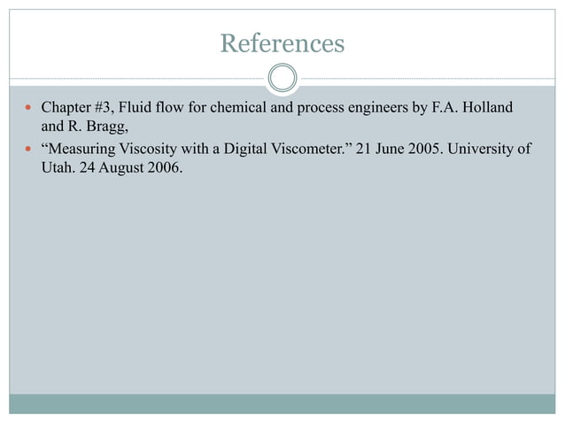 Elementary Viscosity in chemical engineering | PPT | Free Download