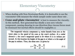 Elementary Viscosity in chemical engineering | PPT