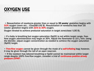 Neonatal resuscitation guidlines | PPT