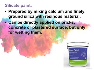 paint and its types (for architectural study) | PPTX