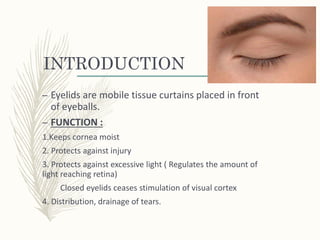 Surgical anatomy of eyelid | PPTX