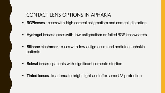 Aphakia | PPTX | Death, Injury, or Military Conflict | Sensitive Topics