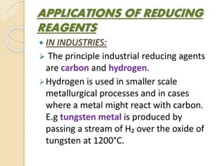 REDUCTION AND REDUCING AGENTS | PPTX