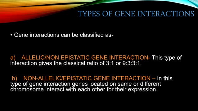 Gene Interaction | PPTX