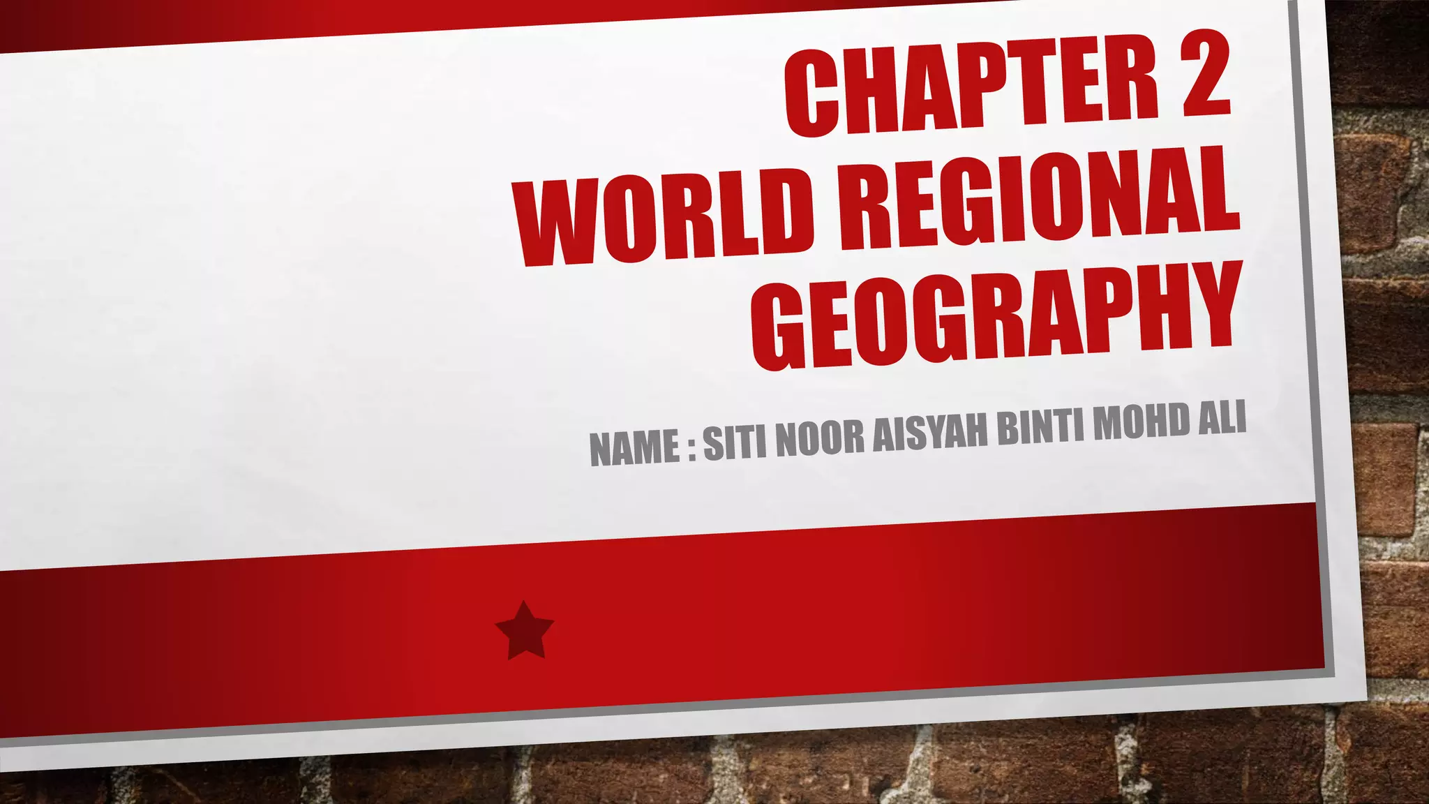 world regional geography | PPT