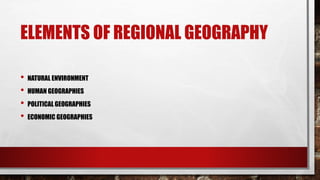 world regional geography | PPT