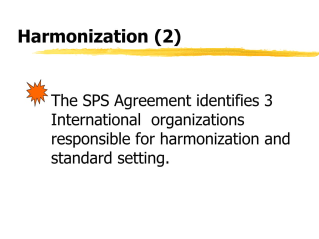 The WTO Agreement on the Application of SPS Measures | PPT | Science