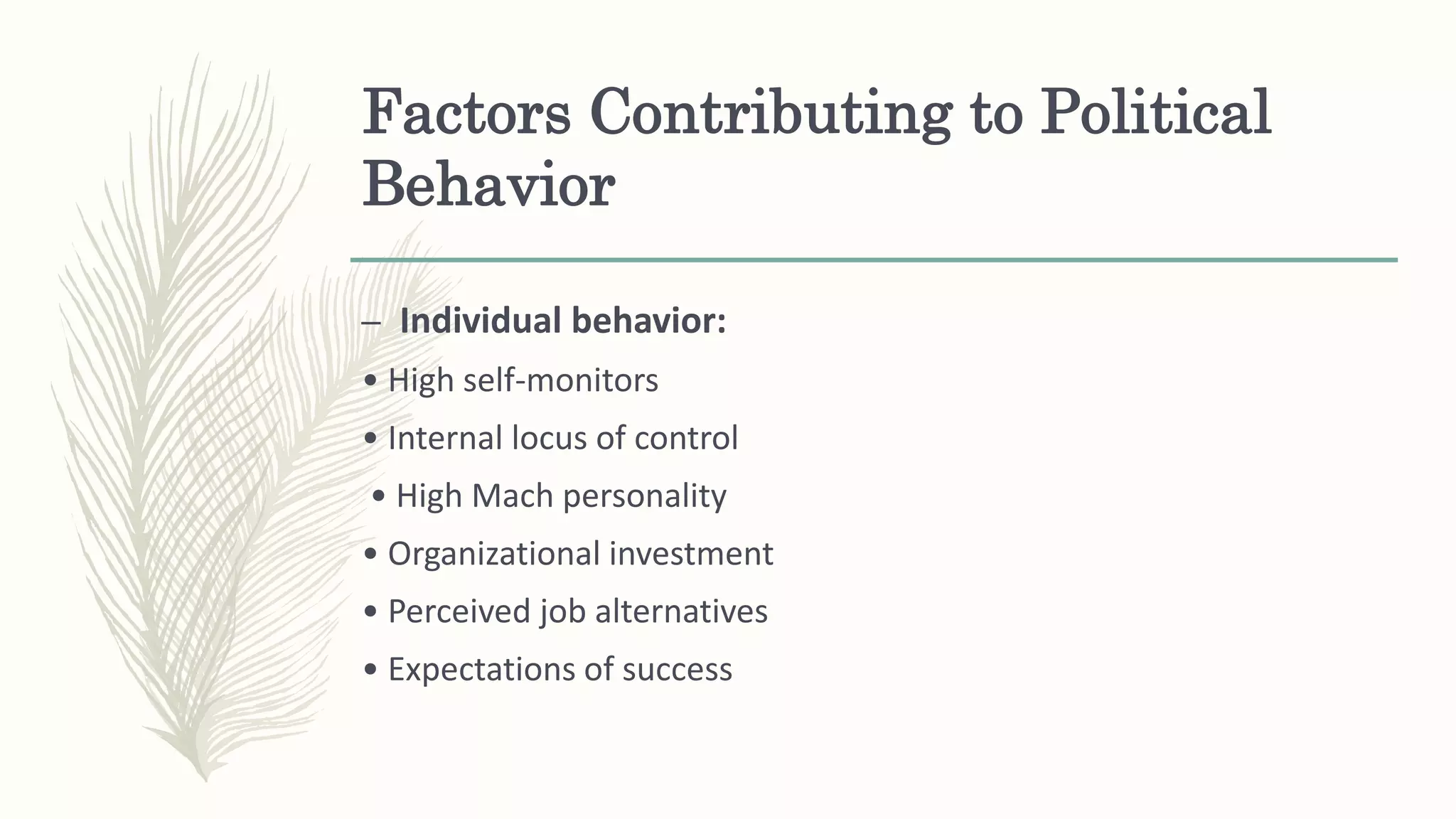 Organizational behavior ( Power and politics ) | PPTX