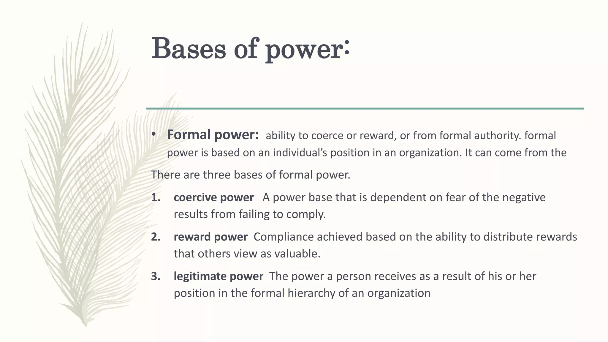 Organizational behavior ( Power and politics ) | PPTX