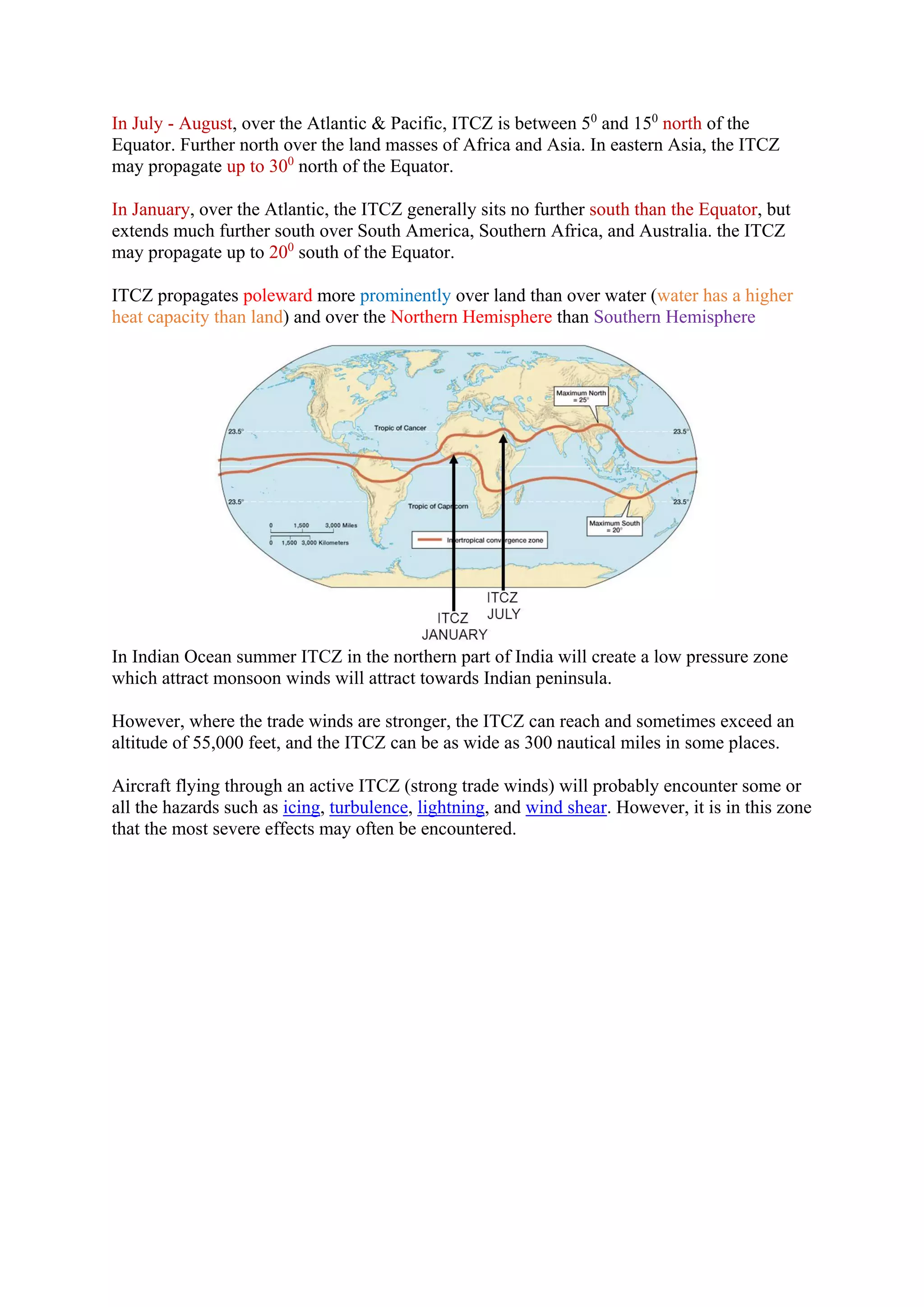 ITCZ - Inter Tropical Convergence Zone | PDF
