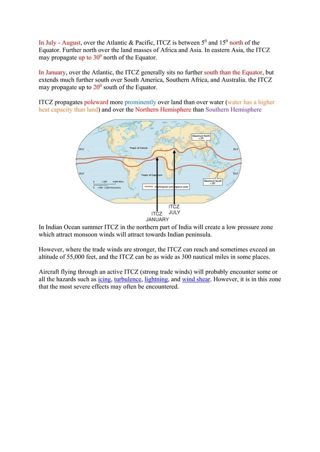 ITCZ - Inter Tropical Convergence Zone | PDF