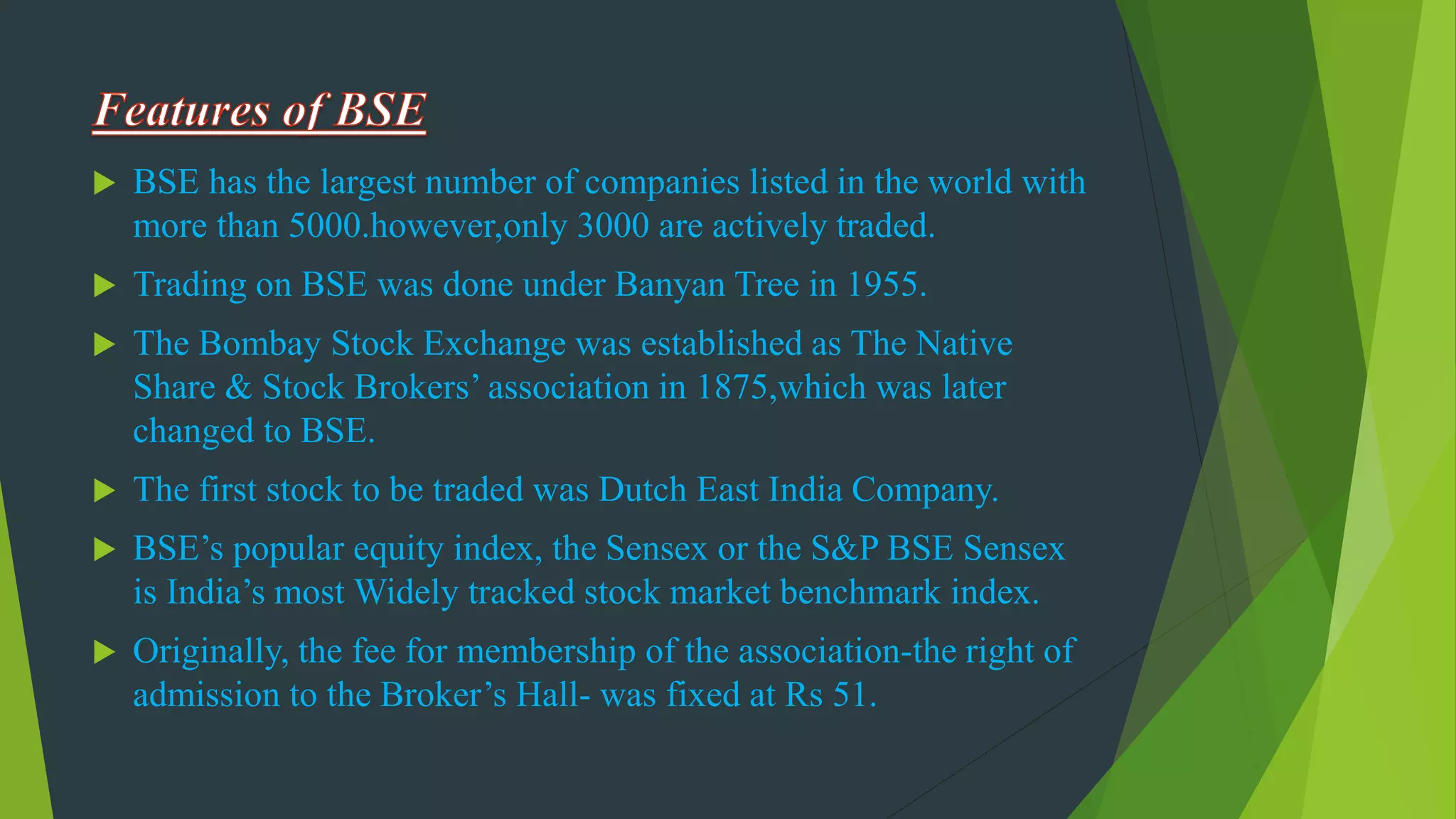 Bombay Stock Exchange | PPTX