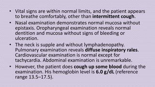 Hemoptysis - a case-based discussion | PPTX